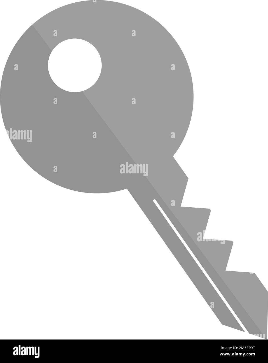 Iron key. Security and lock icon. Editable vector Stock Vector Image ...