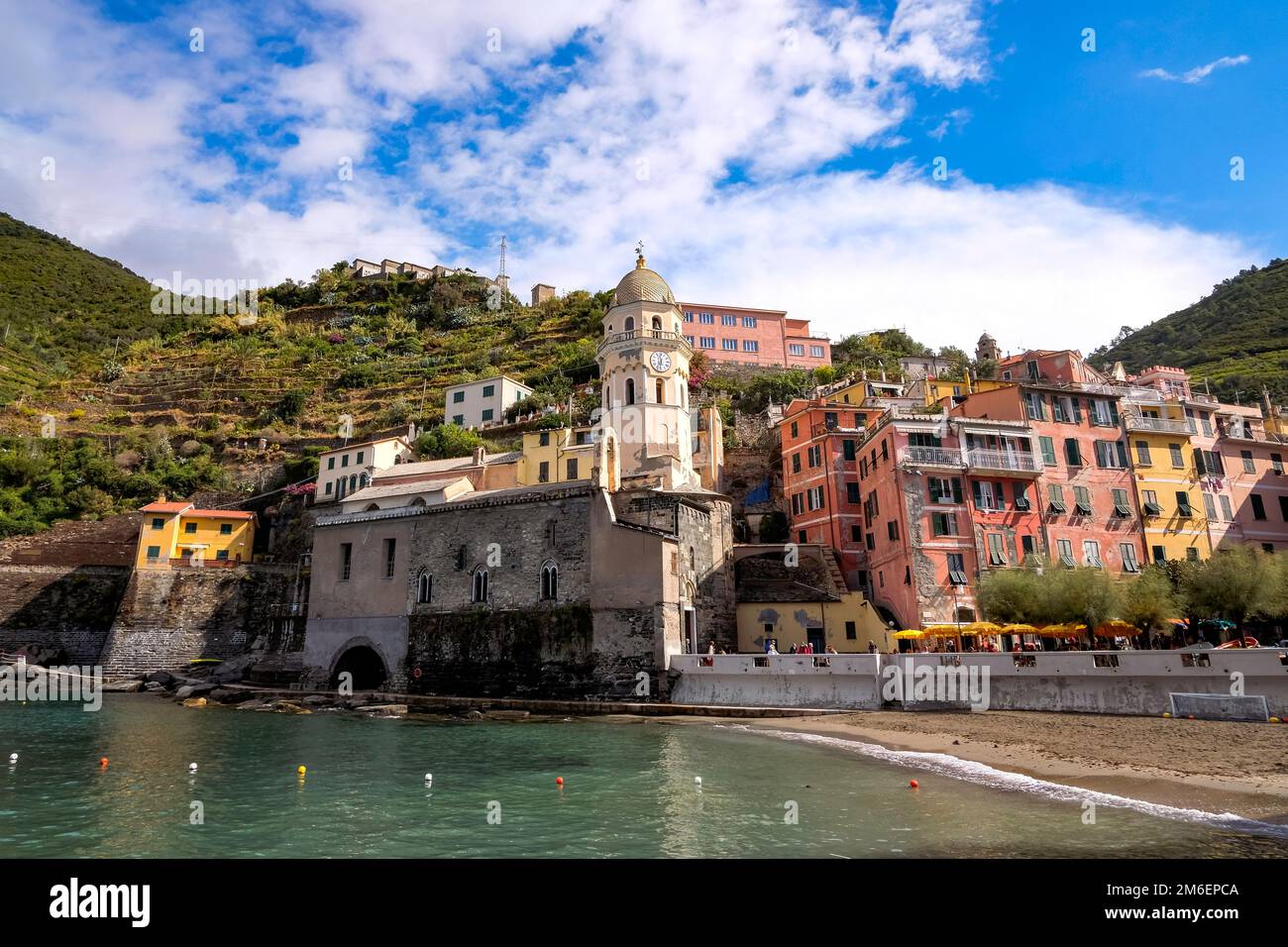 Beautiful Natural Harbor with Colorful Traditional Houses Stock Photo ...
