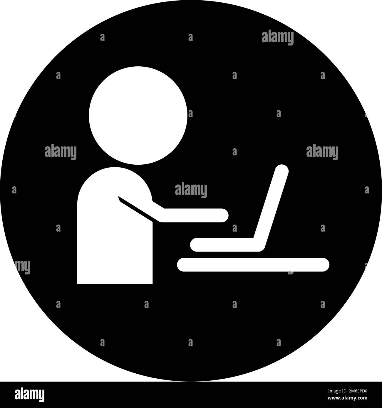 Laptop concentration Stock Vector Images - Alamy