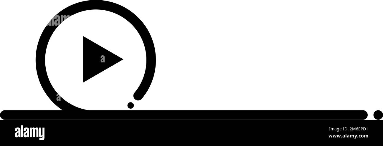 Background with playback button and copy space. Editable vector Stock ...