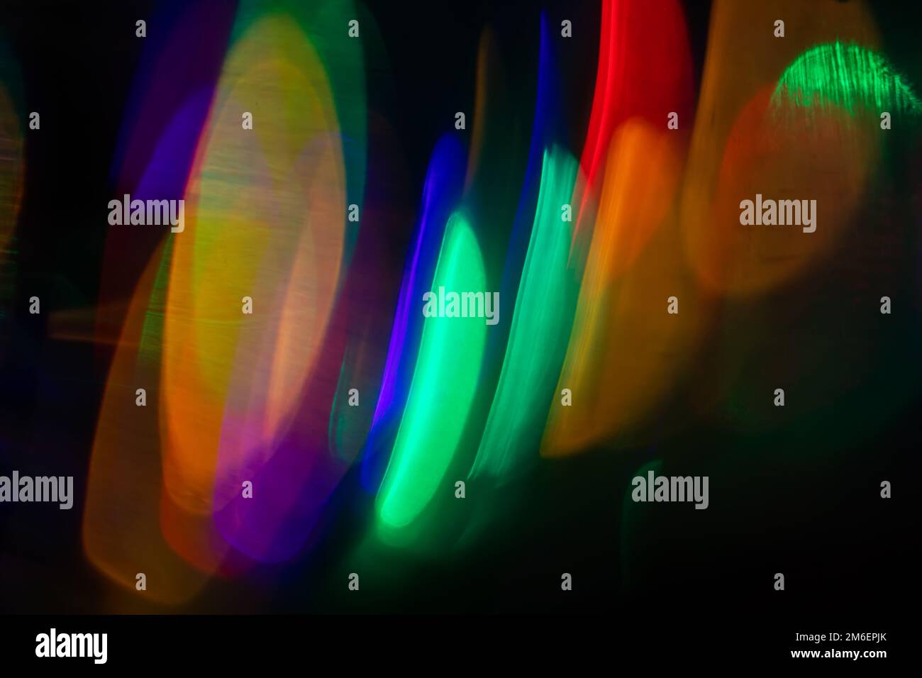 Blurred Light painting one exposure in camera. light glares with a ...