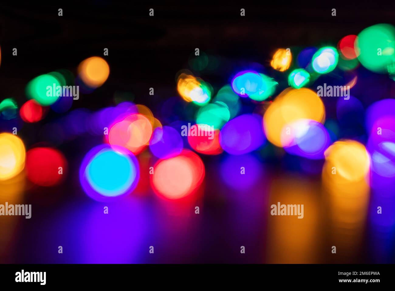 Abstract glare circular bokeh background of Christmas light Stock Photo ...