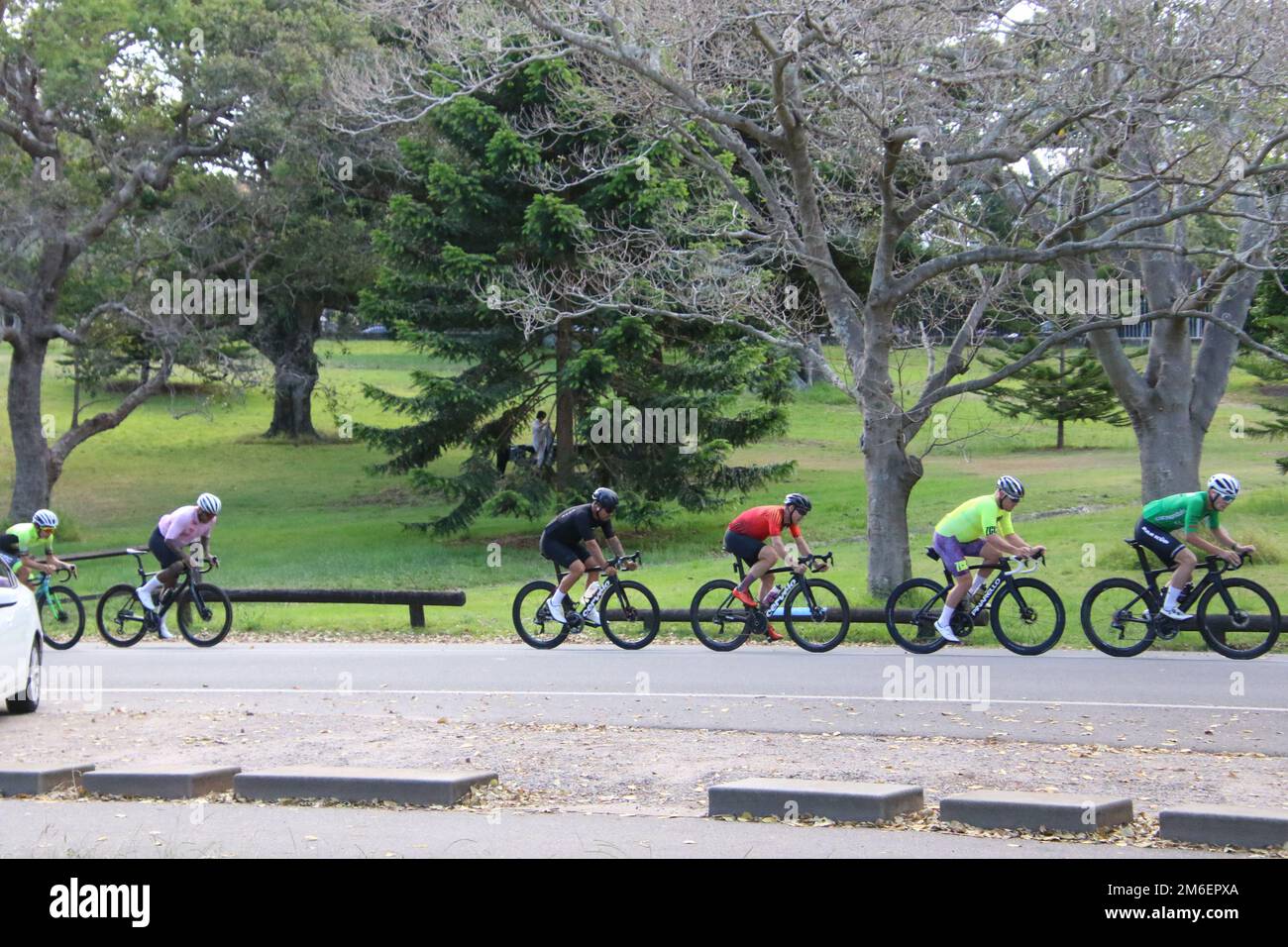 Cyclists in Centennial Park, Sydney, NSW, Australia Stock Photo - Alamy