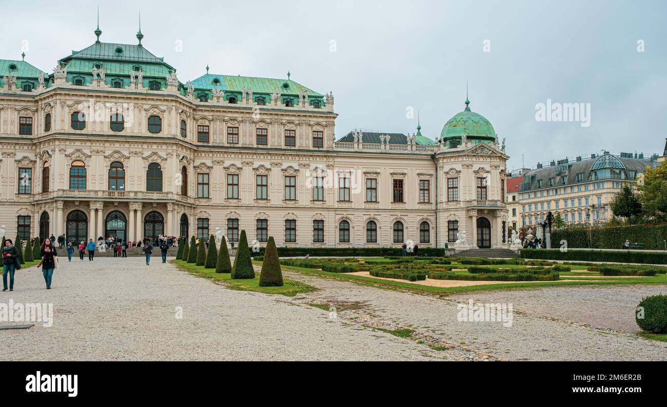 Vienna, Austria, September 27 2022 The Belvedere is a historic building ...