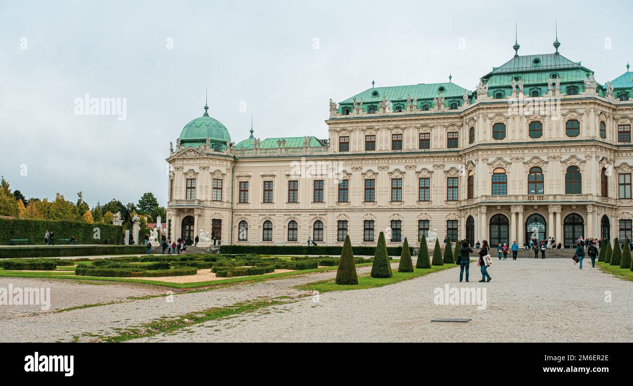 Vienna, Austria, September 27 2022 The Belvedere is a historic building ...