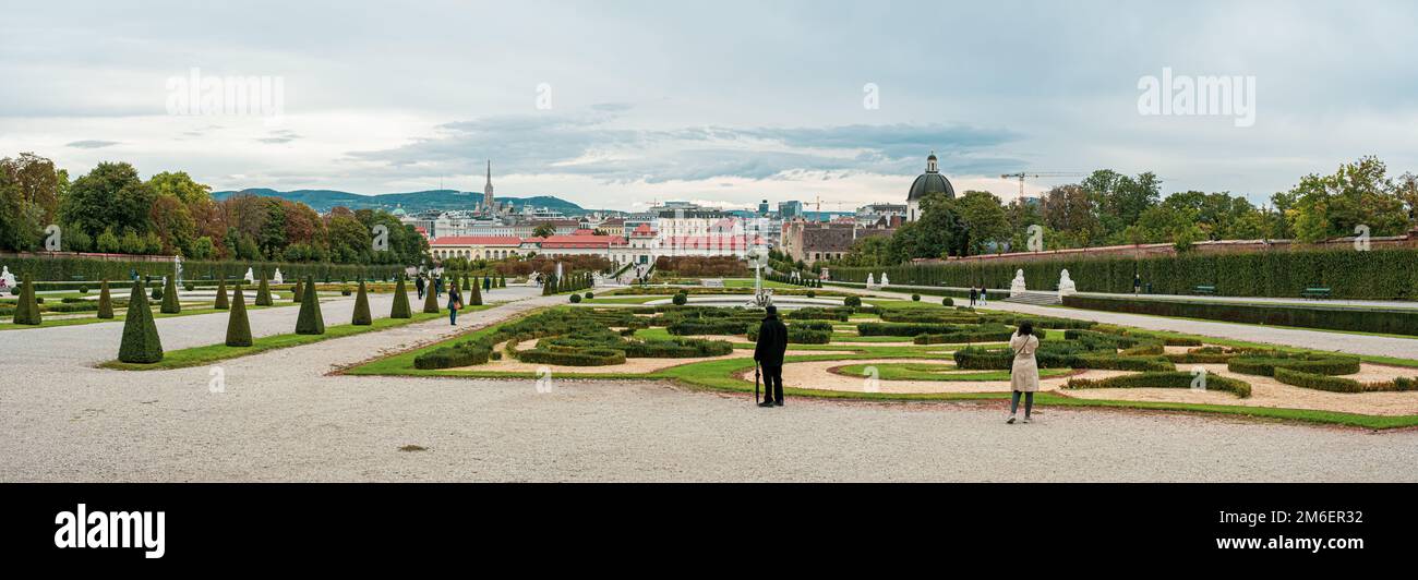 Vienna, Austria, September 27 2022 The Belvedere is a historic building ...