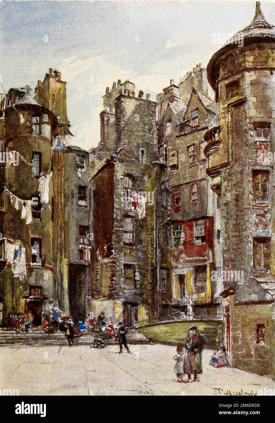 Lady Stair’s Close from the book ' Edinburgh ' Painted by John ...