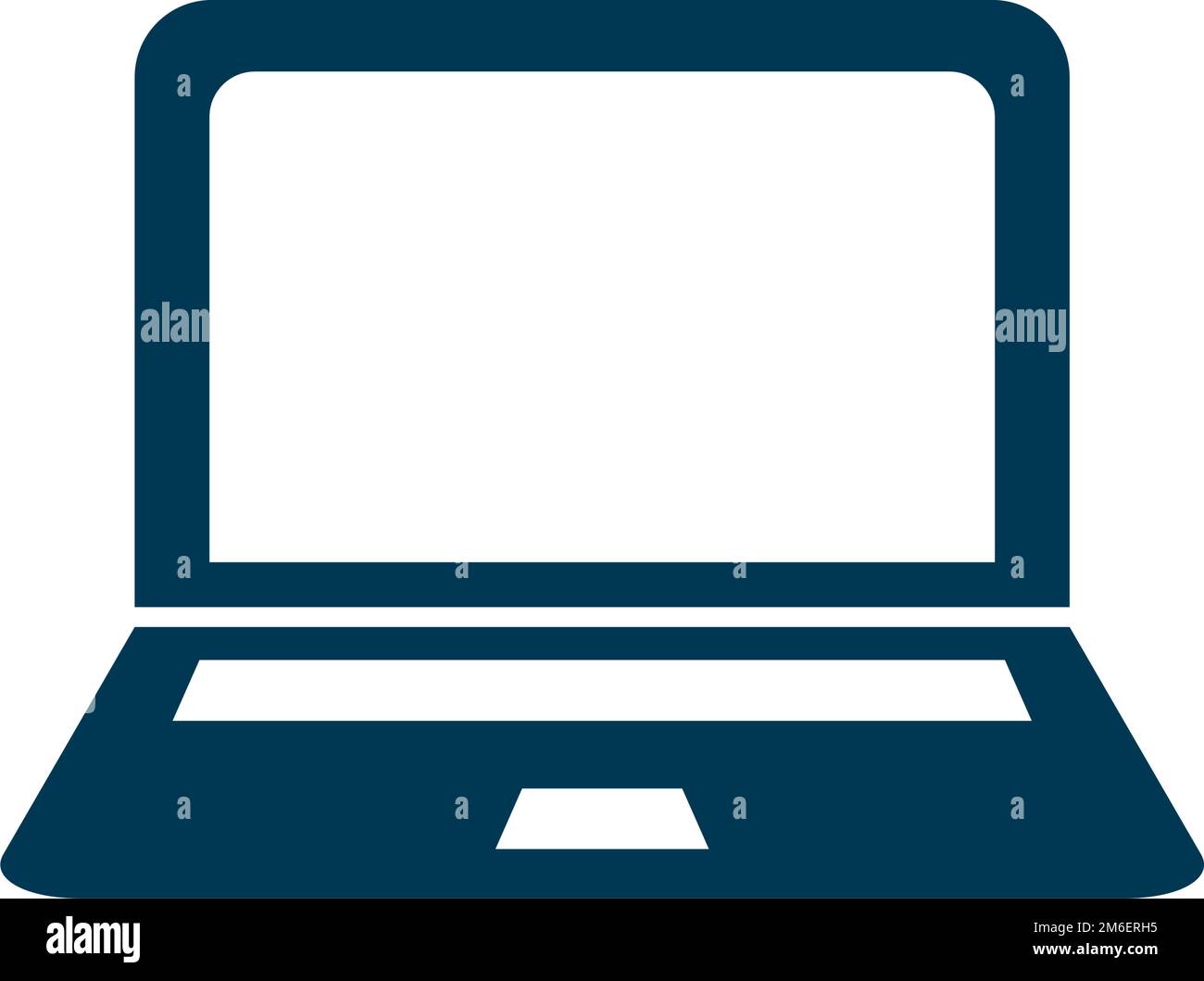 Laptop icon. Notebook computer. Editable vector Stock Vector Image ...