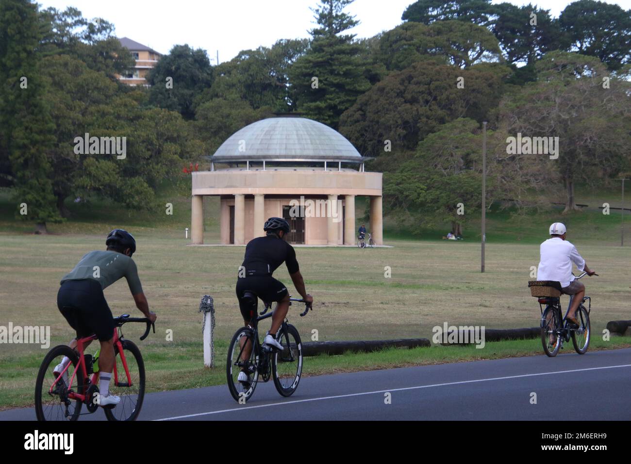 Centennial park sydney cyclist hi-res stock photography and images - Alamy