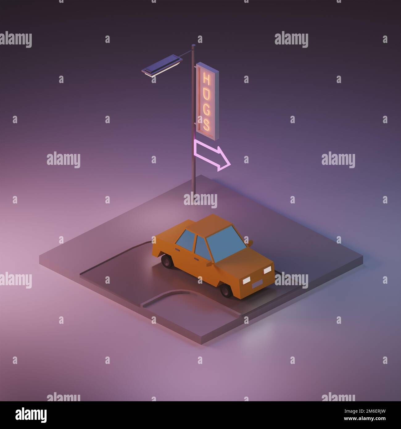 3D render isometric Stock Photo - Alamy