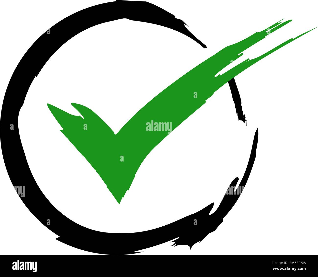 Japanese check mark icon. Editable vector Stock Vector Image & Art - Alamy
