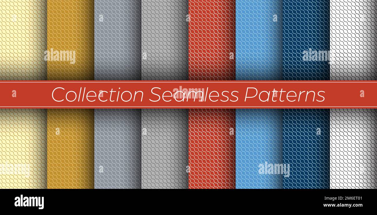 A set of seamless patterns for backgrounds, banners, advertising and ...