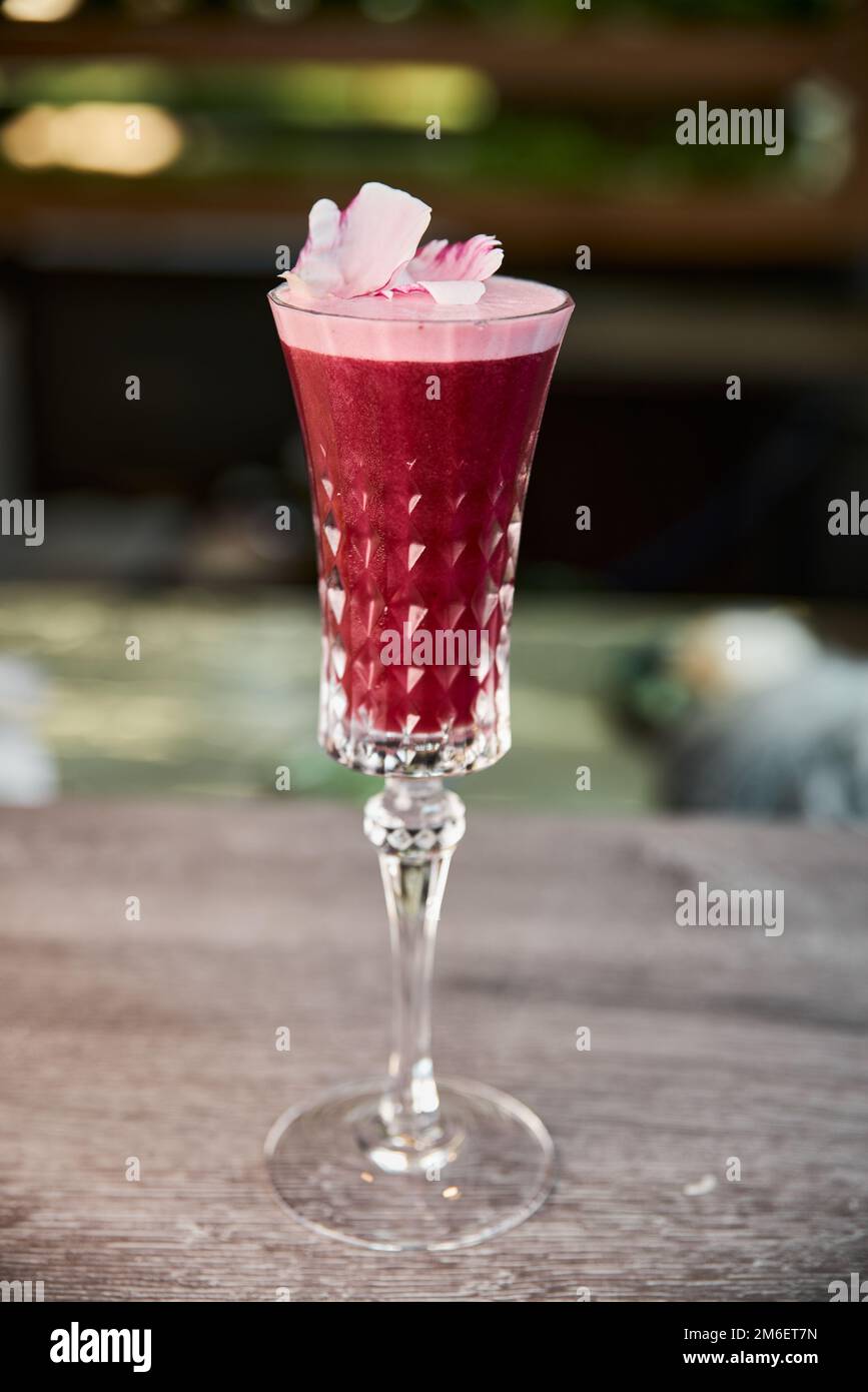 red cocktail with foam classic clover club, Clover Club Cocktail Gin ...