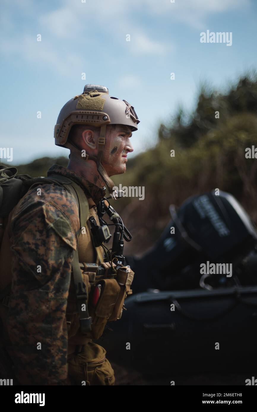 U.S. Marine Corps Sgt. Bryce Jensen, a reconnaissance Marine with 3d ...