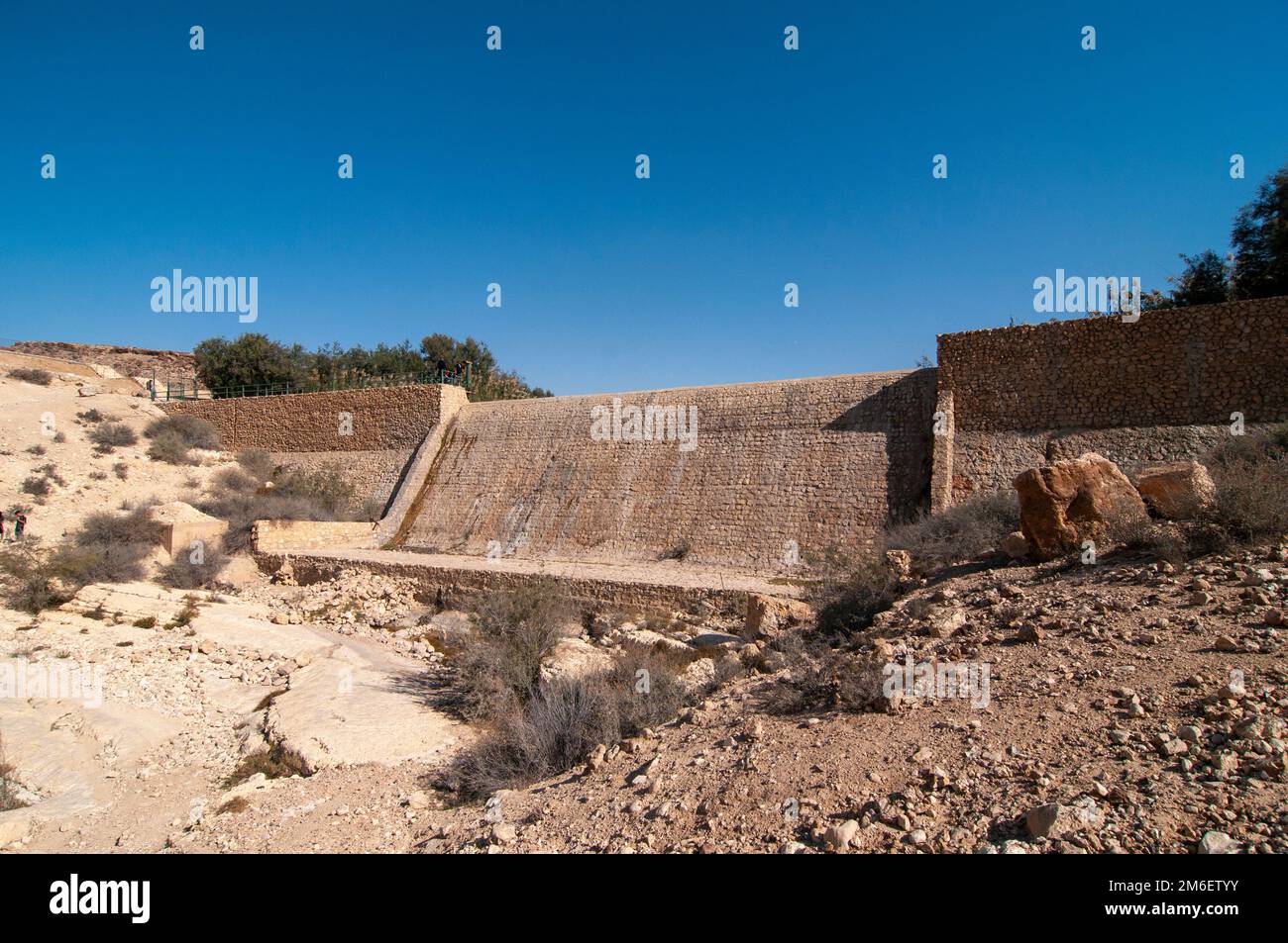 Yeruham Lake in the Yeruham park in the Negev Desert, Israel This lake ...