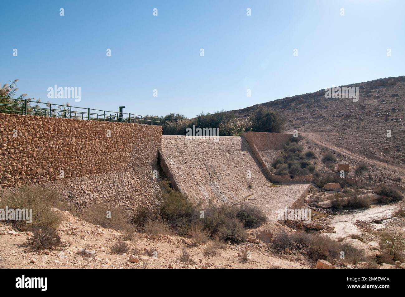 Yeruham Lake in the Yeruham park in the Negev Desert, Israel This lake ...