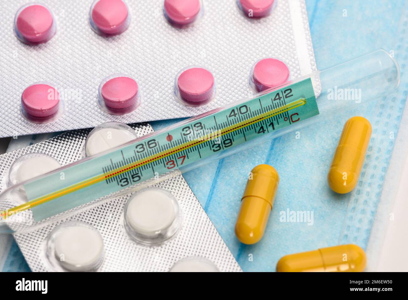 Medical thermometer is on medication Stock Photo - Alamy