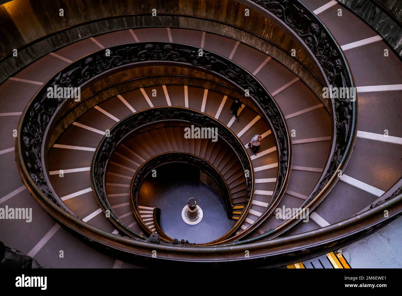 Beautiful Bramante Staircase Inside the Vatican Museum Stock Photo - Alamy