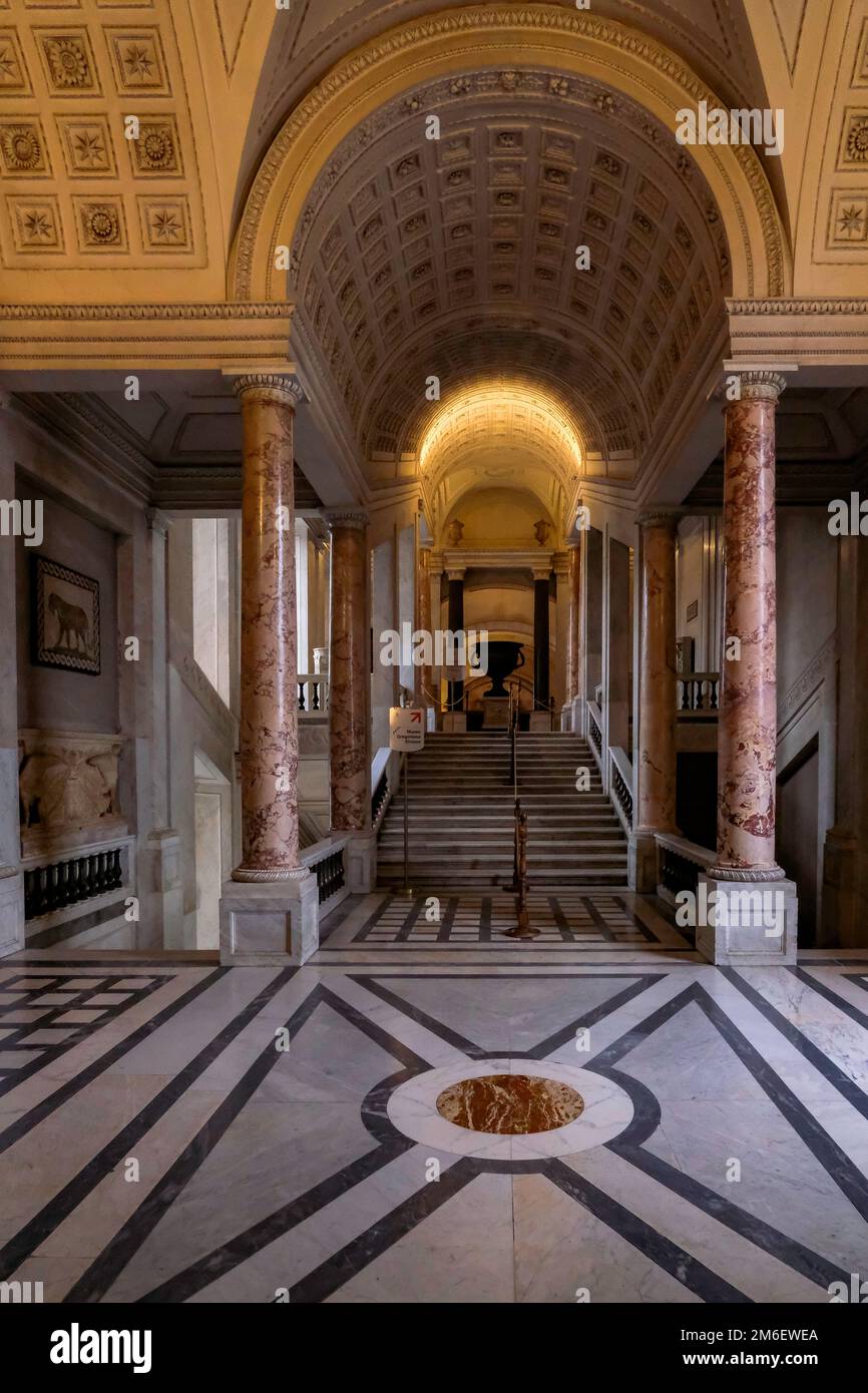 Beautiful Arched Passage Corridor Inside the Vatican Museum Stock Photo ...