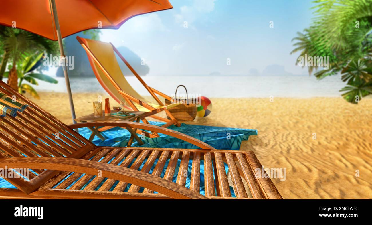 Tropical exotic paradise island beach relaxing scene, ocean, seascape ...