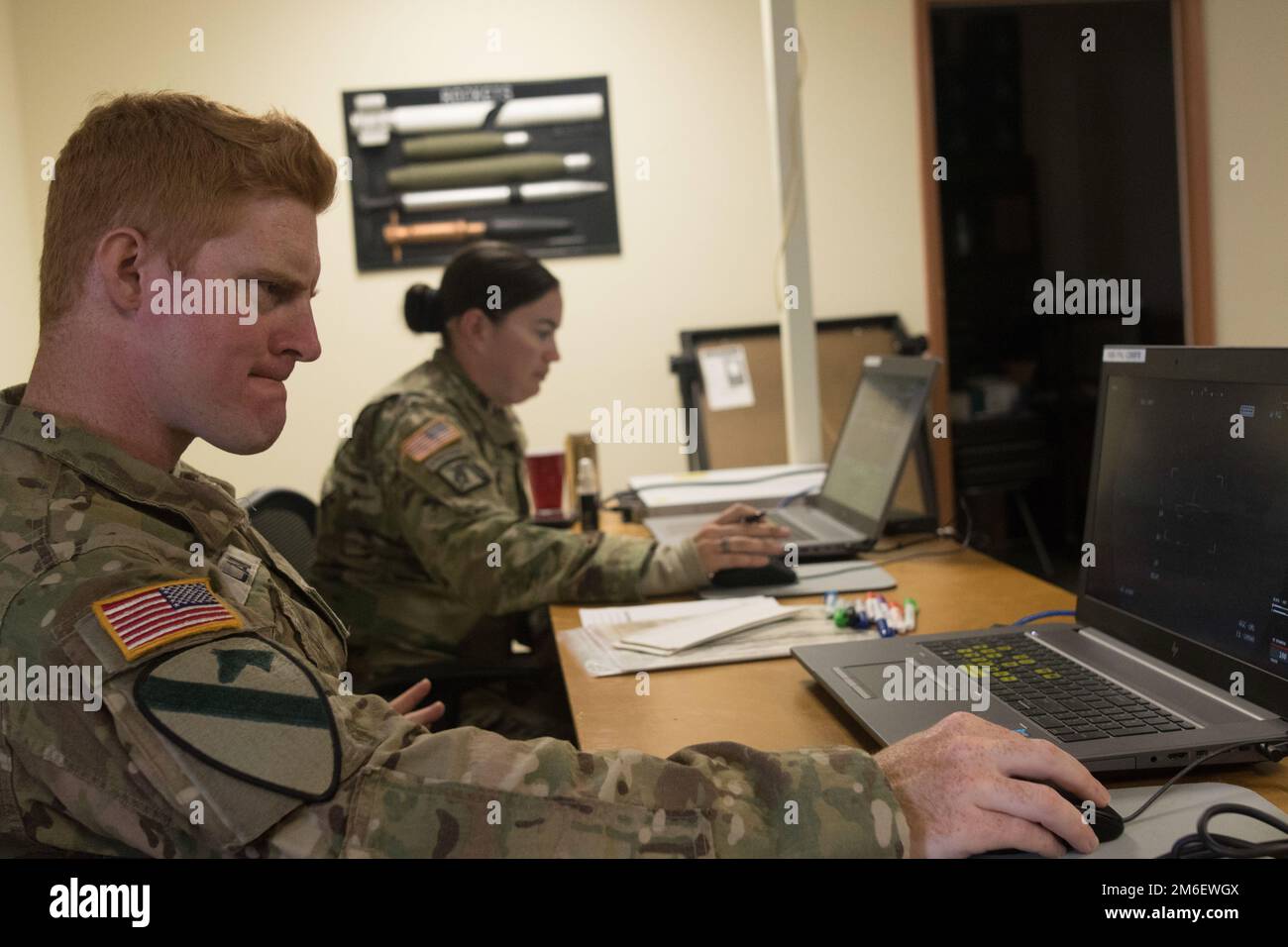 Spc. Joshua Lam and Sgt. Cheyenne Culp both a military police with the ...
