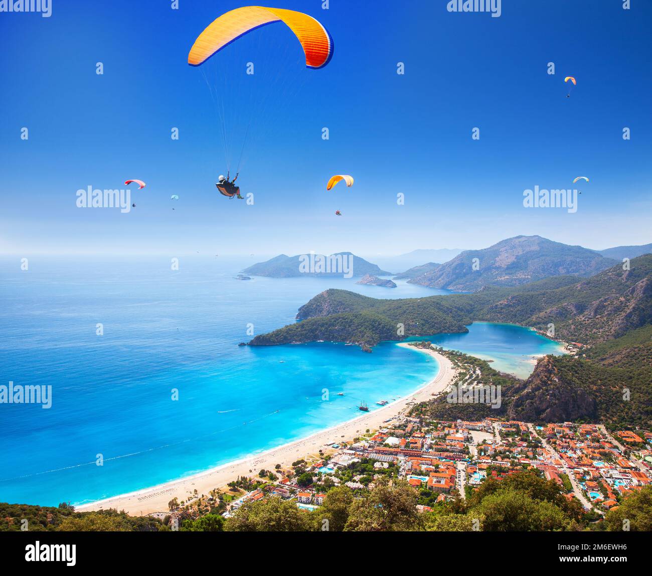 Aerial view in beach lagoon hi-res stock photography and images - Alamy