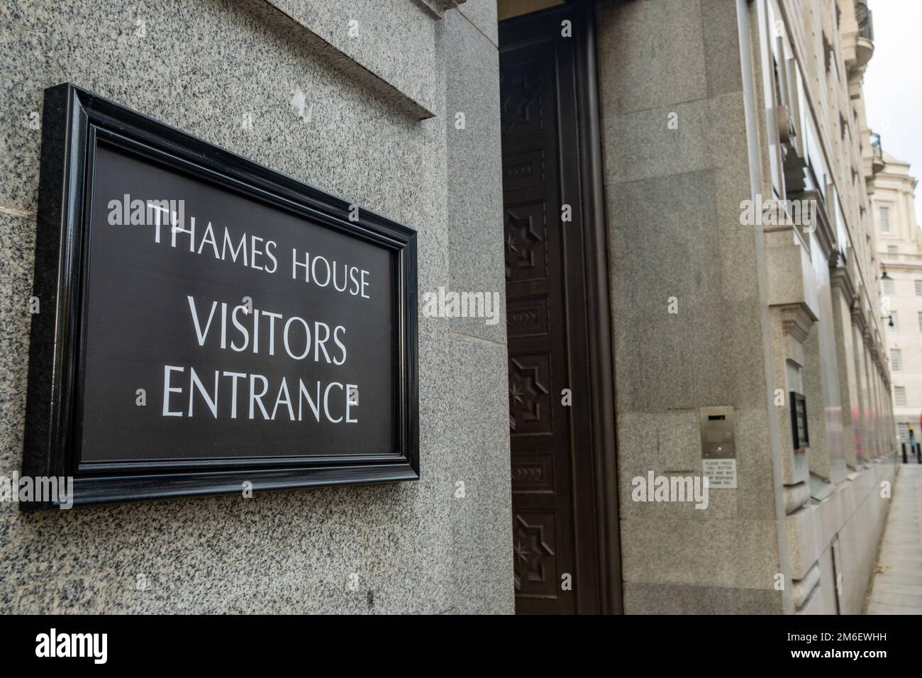 London- November 2022: Thames House on Millbank, upscale residential ...