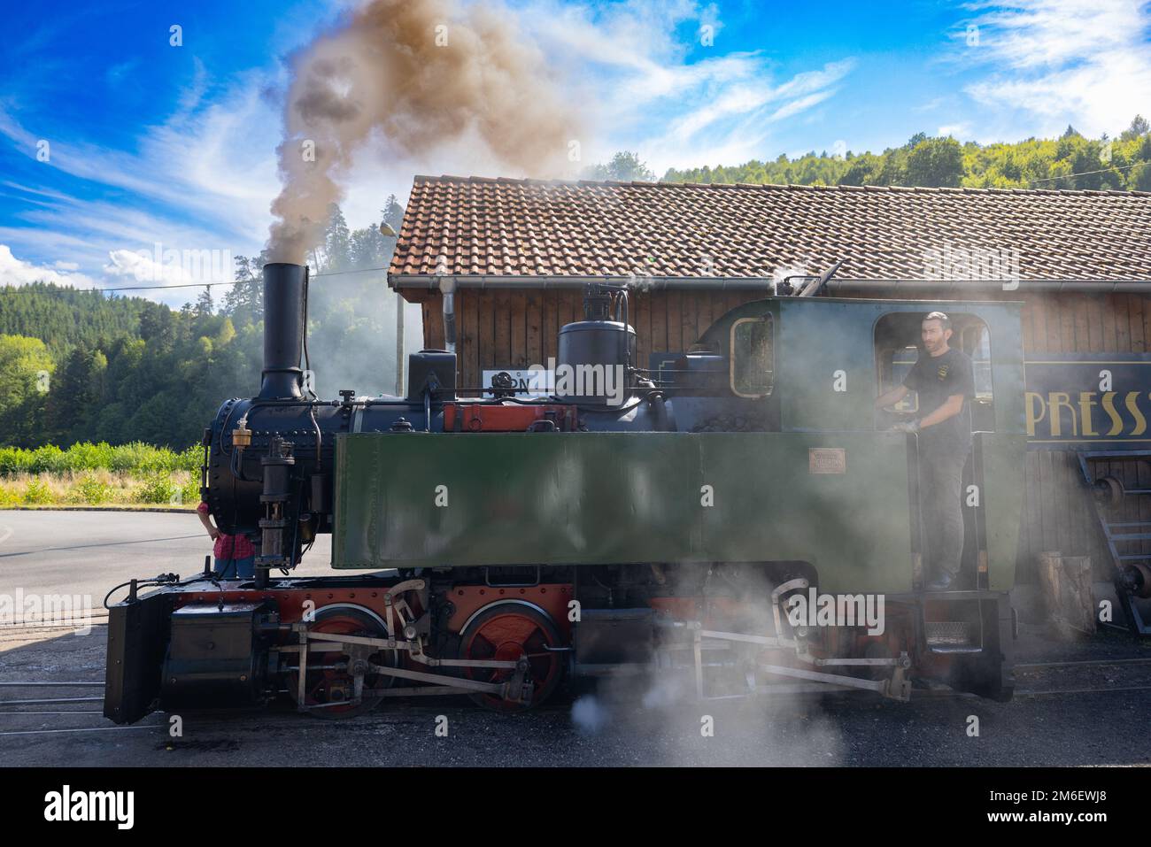 Old mallet steam locomotive hi-res stock photography and images - Alamy