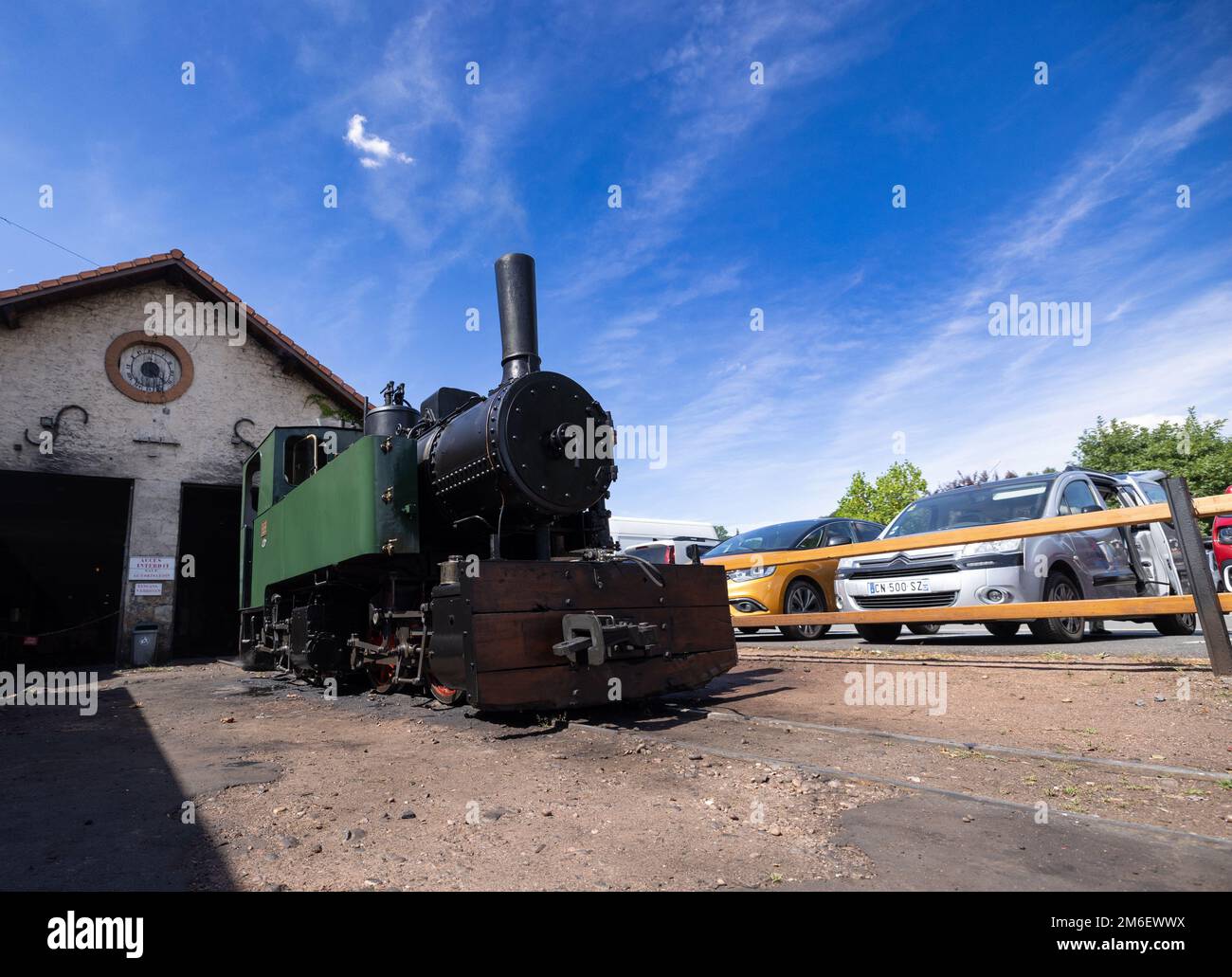 France, Moselle, Abreschviller, forest railway, tourist train, steam ...