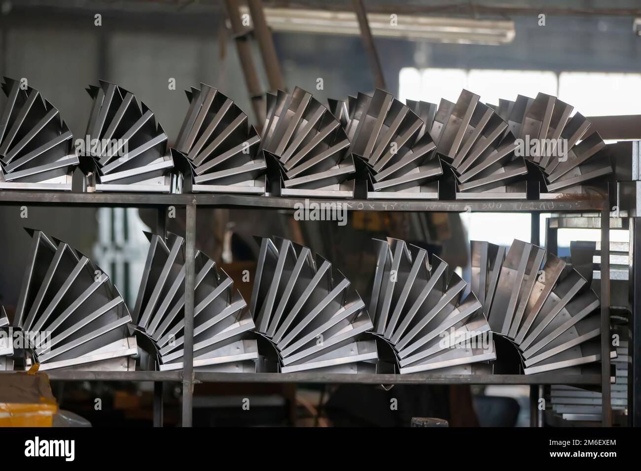 Metal blanks in the shop of a metallurgical plant Stock Photo - Alamy
