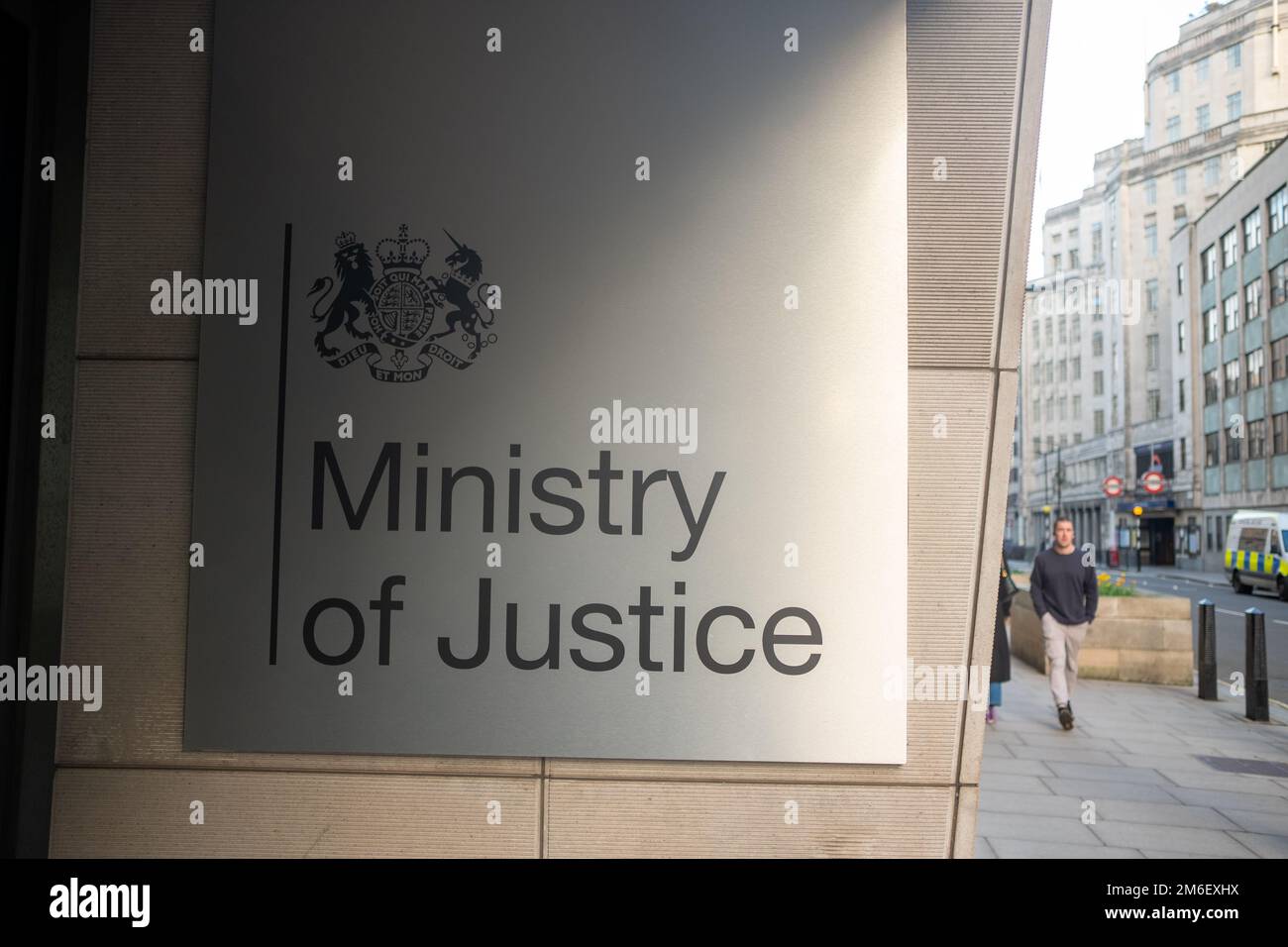 London- November 2022: Ministry Of Justice. UK government building ...