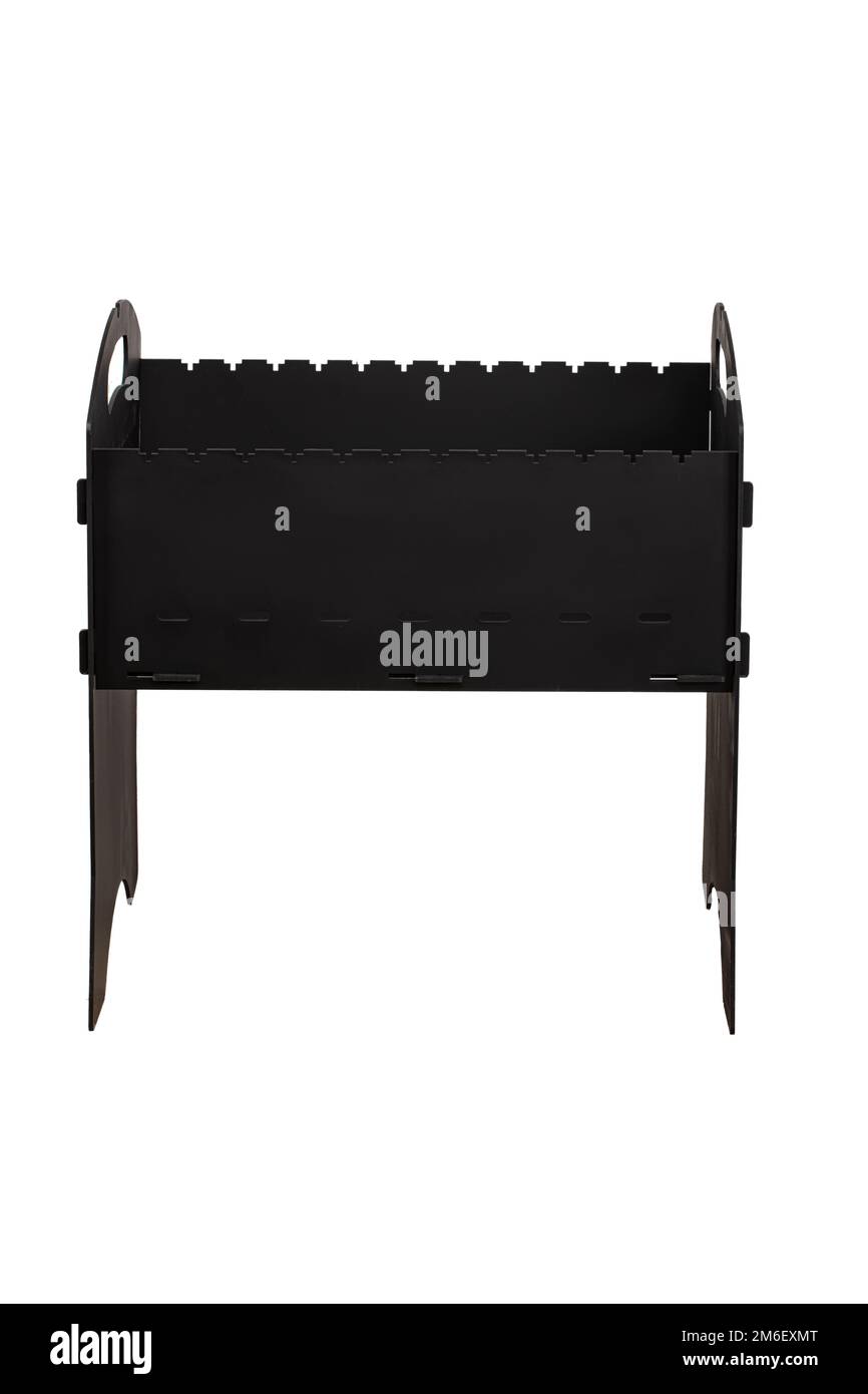 Metal brazier isolated on white background Stock Photo - Alamy