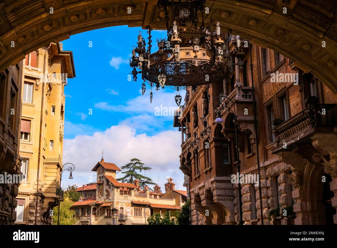 Chandelier of Arco dei Palazzi degli Ambasciatori - Quartiere CoppedÃ ...