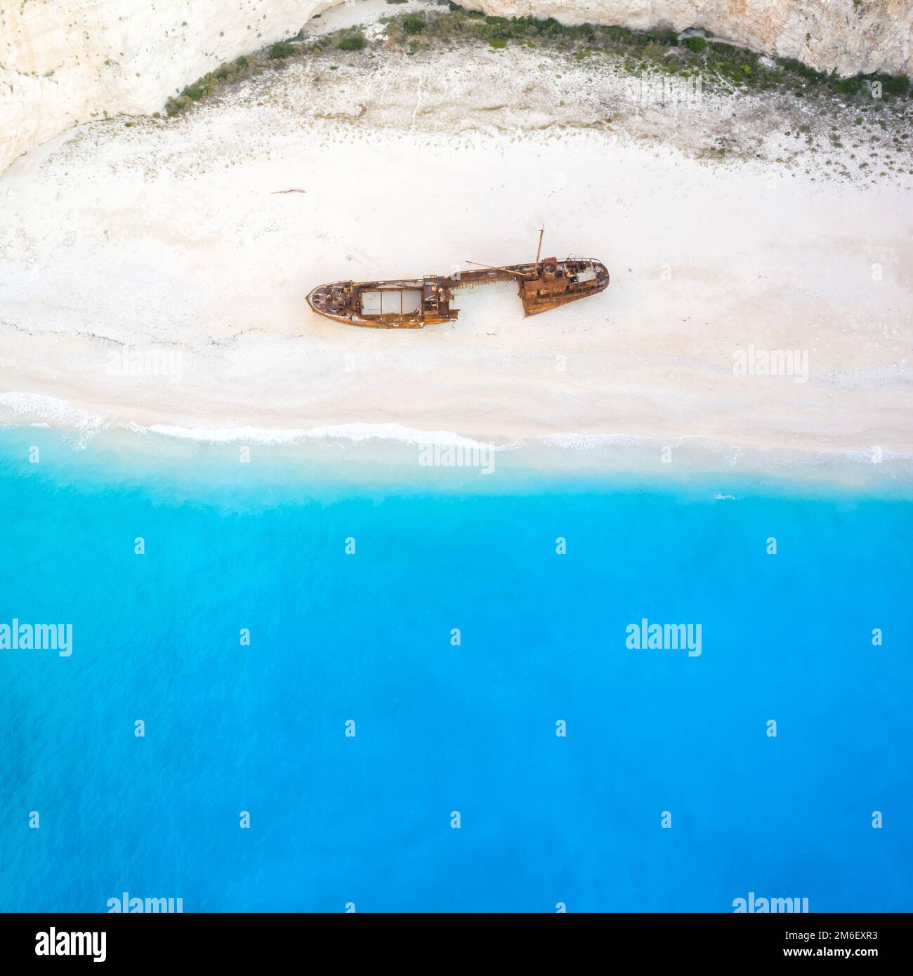 Zakynthos Insel Griechenland Meer Strand Schiffswrack Schiff Wrack ...