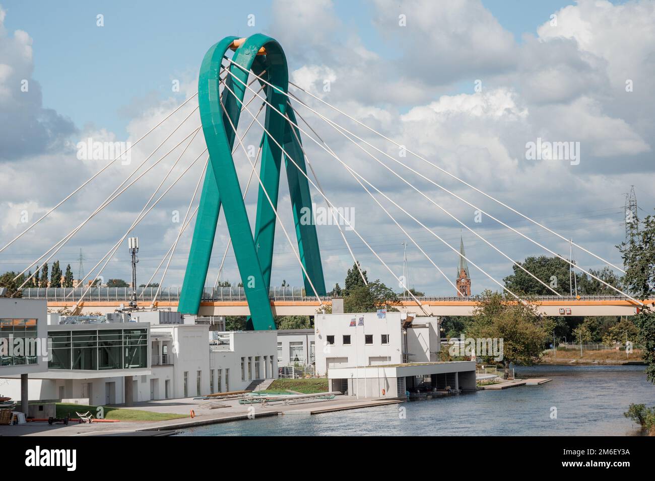 Bridge over the river Brda in Bydgoszcz. Architecture in the Polish ...