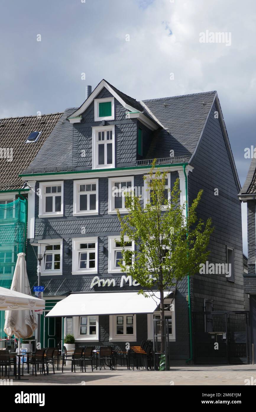 Slate house in Radevormwald Stock Photo - Alamy