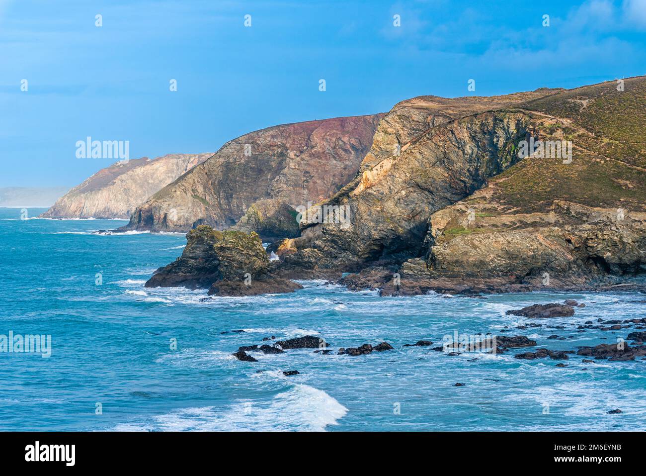 Cliffs and Waves, St. Agnes Heritage Coast, Saint Agnes, Cornwall ...