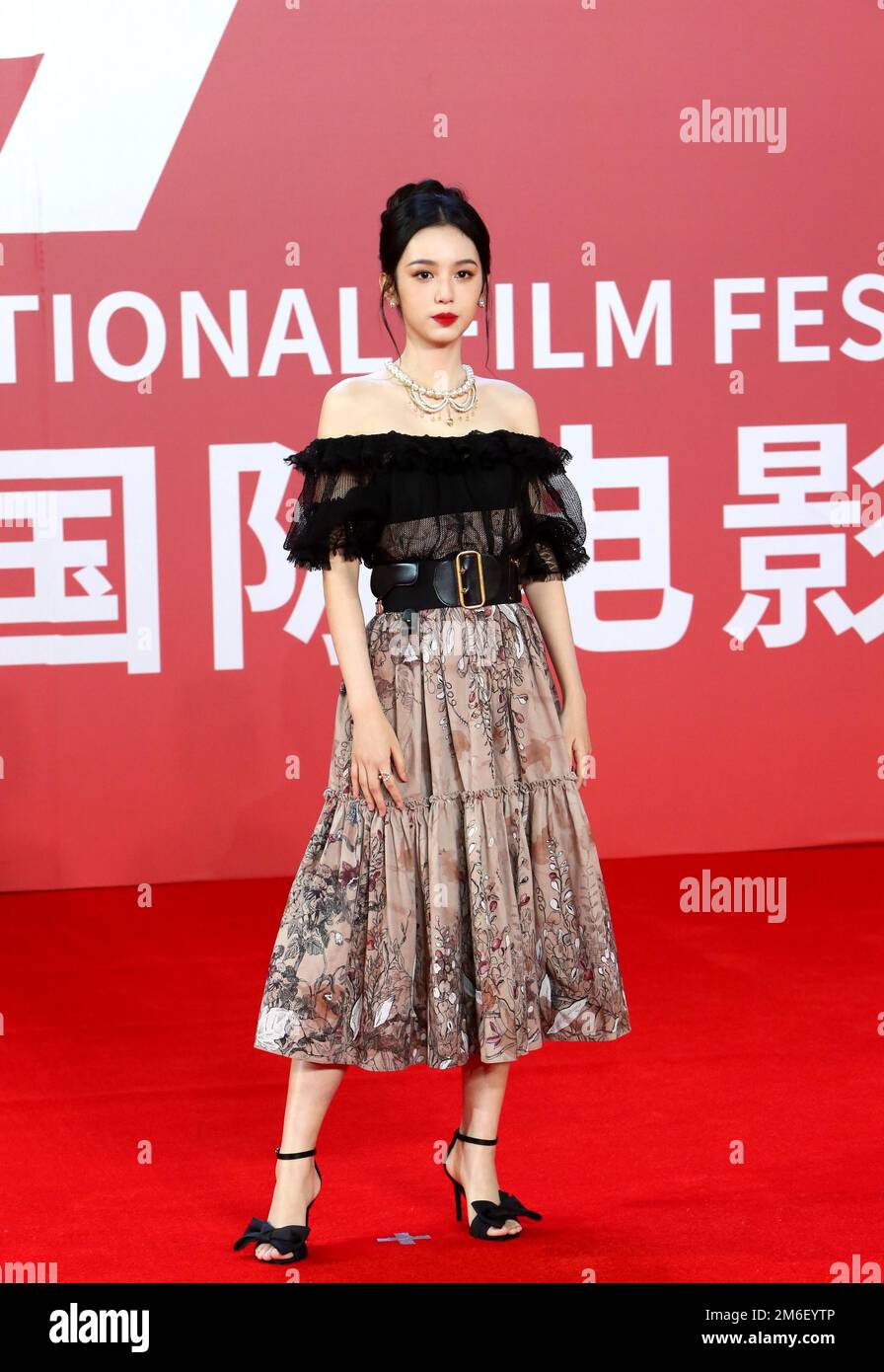 Chinese actress Zhou Ye attended the red carpet for the opening ...