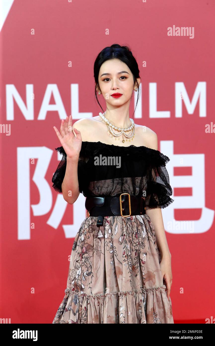 Chinese actress Zhou Ye attended the red carpet for the opening ...