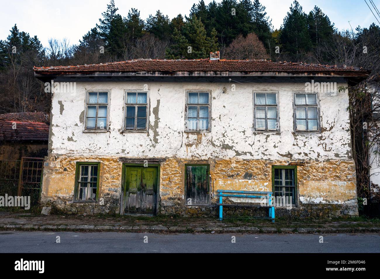 Abandoned rural house, Bulgarian architecture in the village of Gorna ...