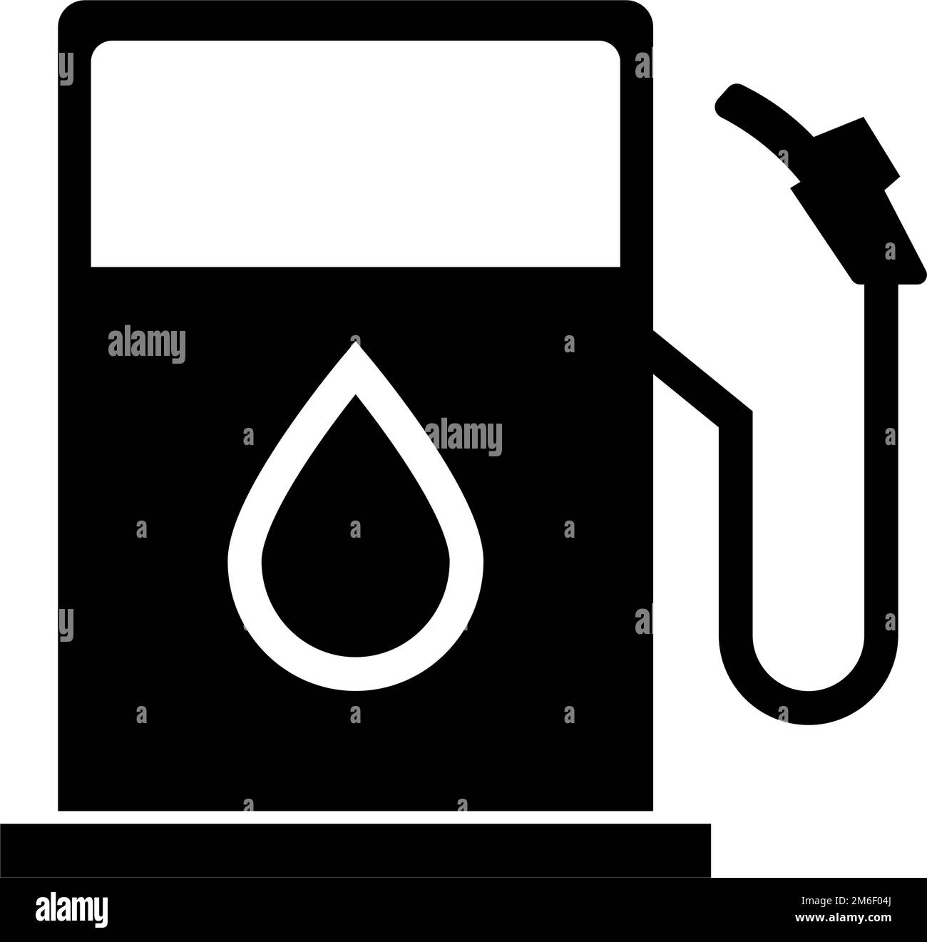 Gas station silhouette icon. Fueling. Editable vector Stock Vector ...