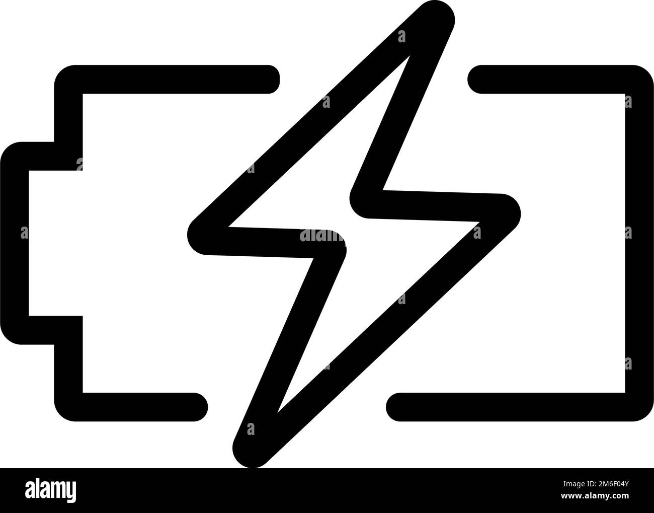 Charging icon. Battery. Battery and electricity. Editable vector Stock ...