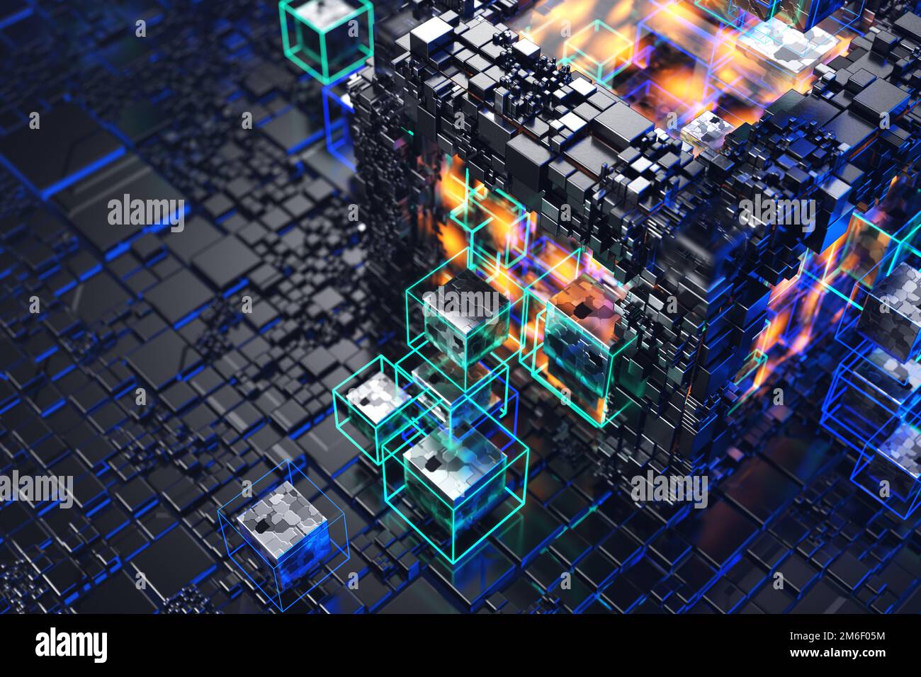 The concept of a quantum computer. Abstract technological background ...