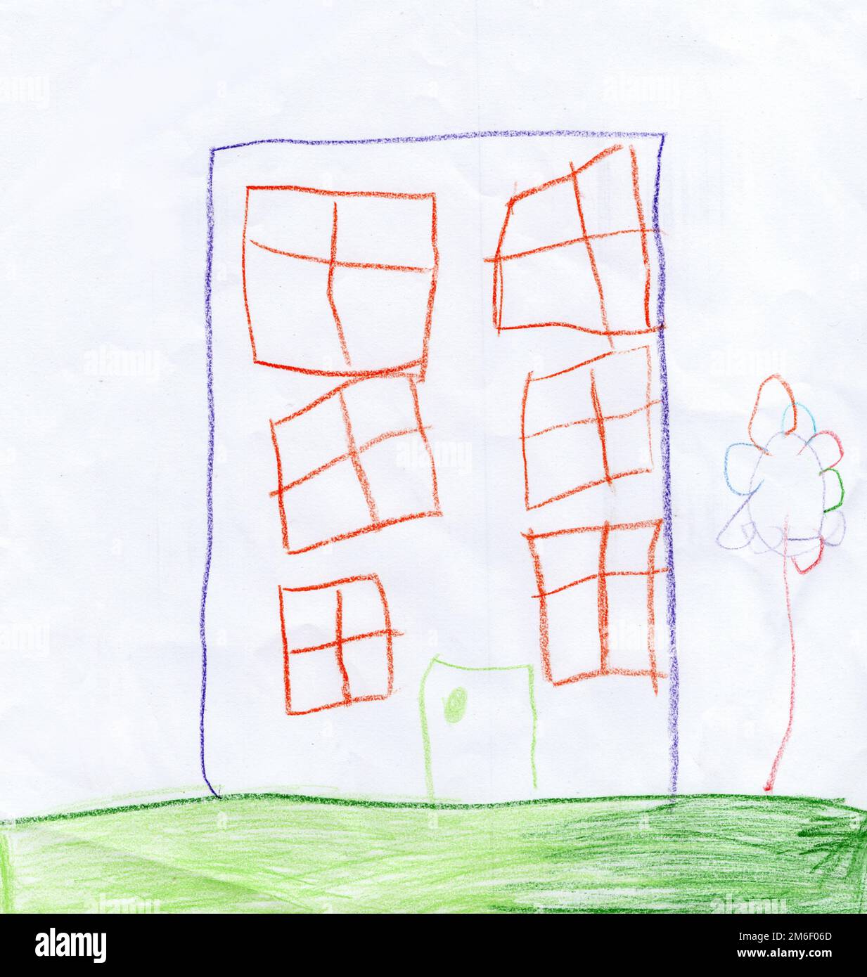 Childrens drawing house hi-res stock photography and images - Alamy