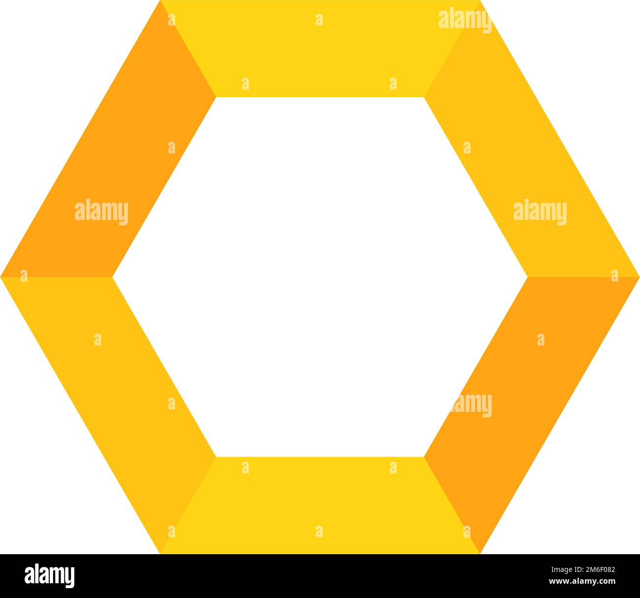 Modern yellow hexagonal logo. Symbol. Editable vector Stock Vector ...