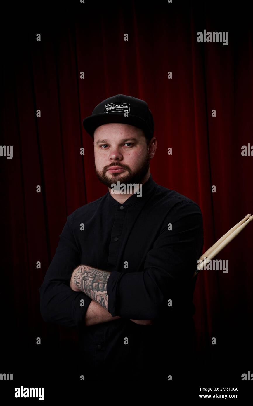 Ben Thatcher from Royal Blood, O2 Guildhall, Southampton Stock Photo ...