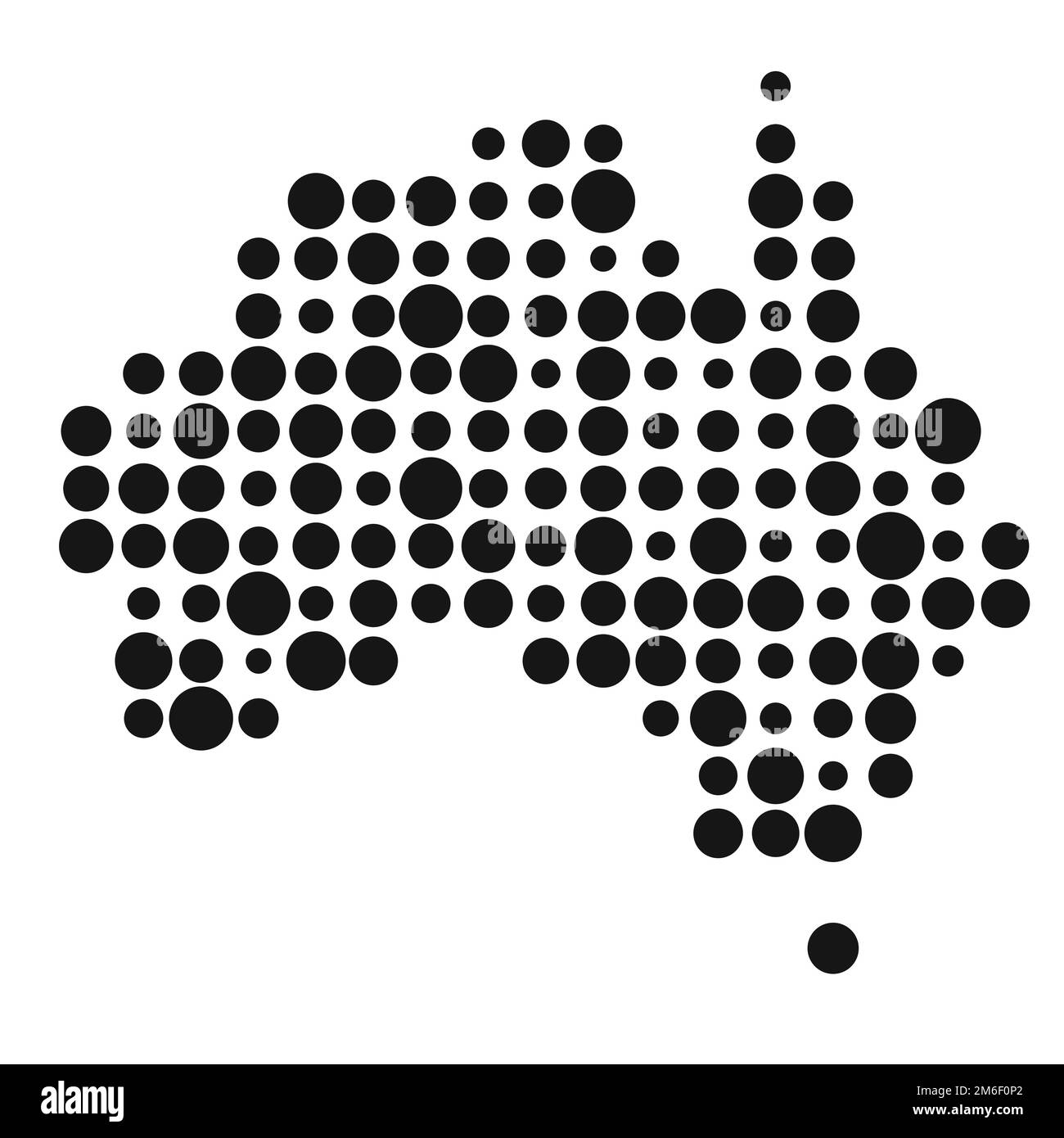 Australia Map Silhouette Pixelated generative pattern illustration ...