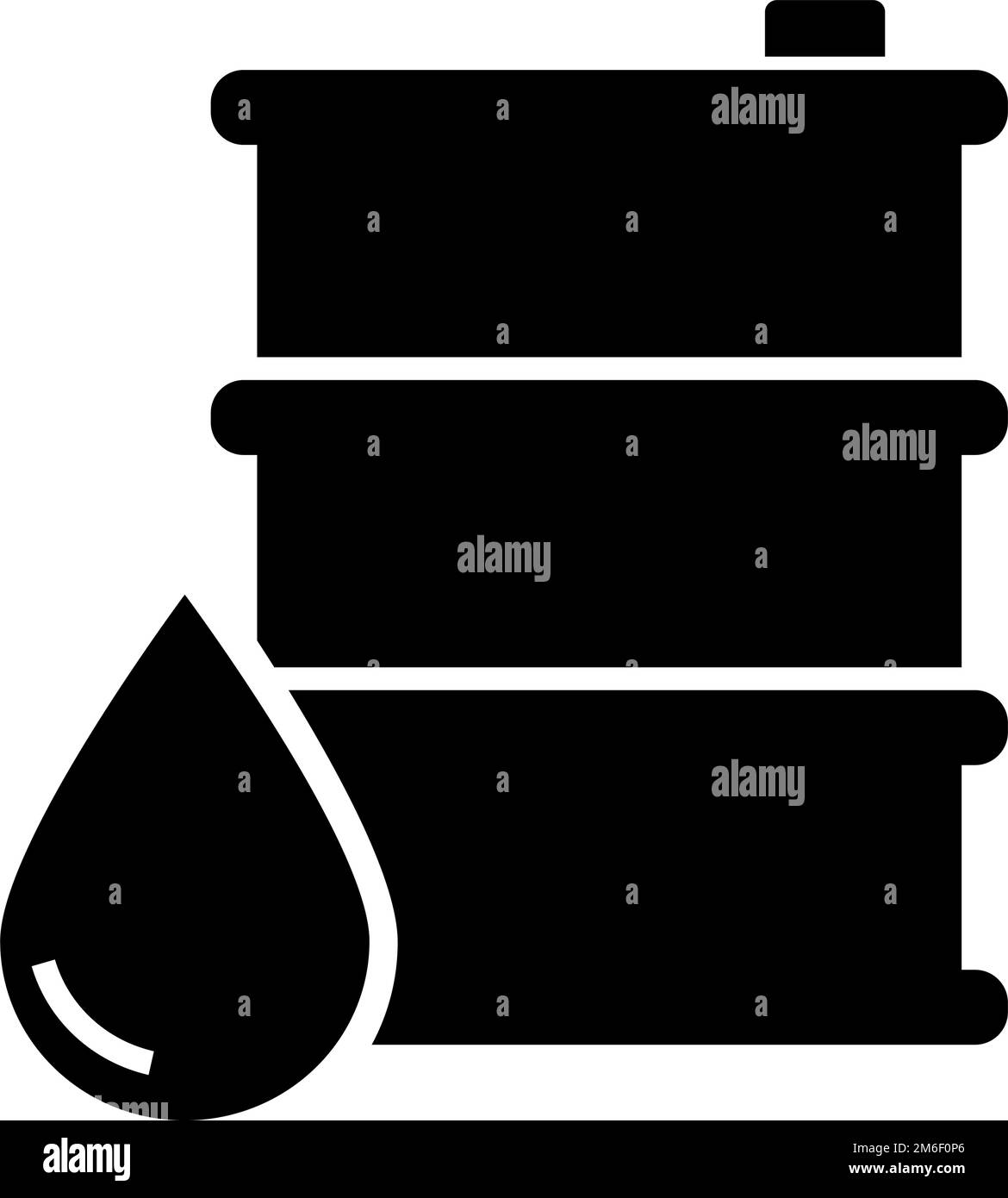 Oil or crude oil drum. Editable vector Stock Vector Image & Art - Alamy