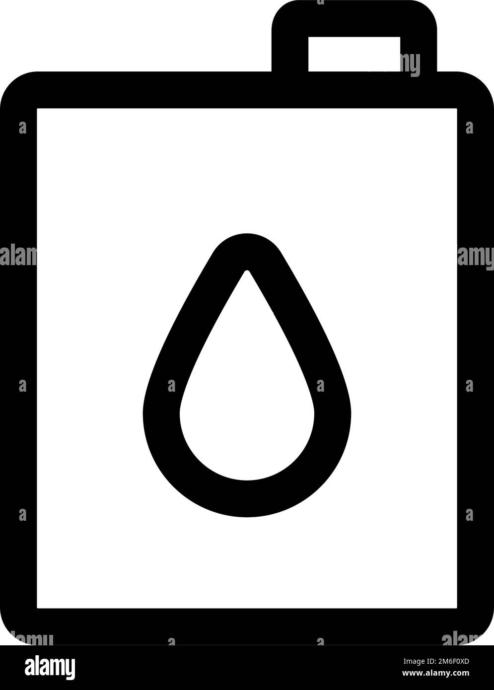 Oil container. Gasoline container. Editable vector Stock Vector Image ...