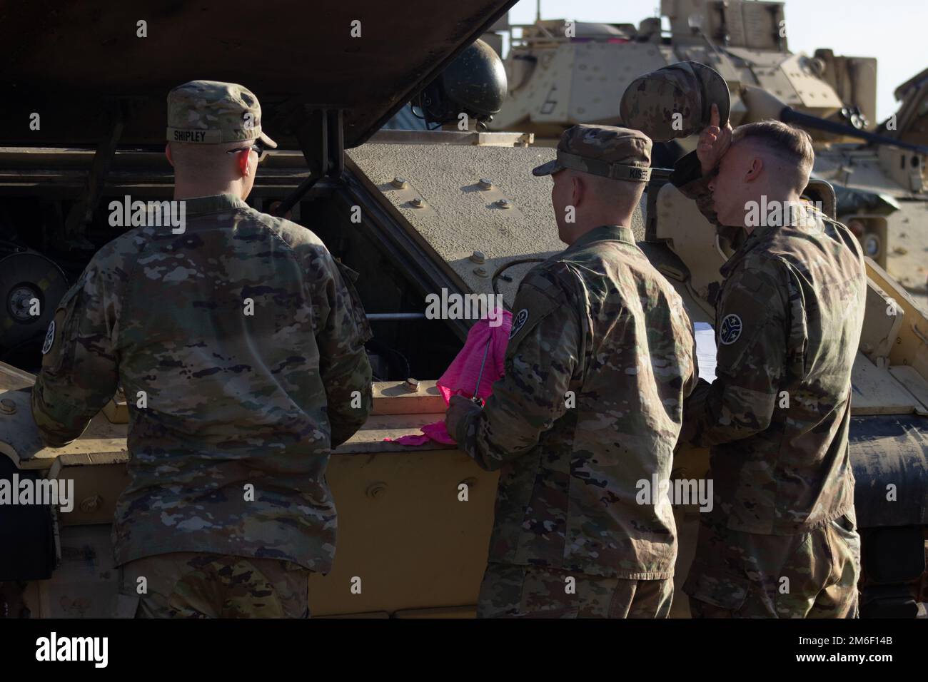 From left, U.S. Army Spc. Jacob Shipley, Spc. David Kiser and Staff Sgt ...